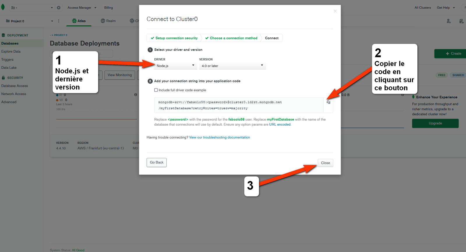 Création base de données MongoDB et connexion avec une API Node.js, Express - Activateur Web