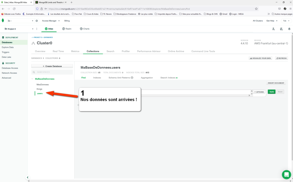 Création base de données MongoDB et connexion avec une API Node.js, Express - Activateur Web