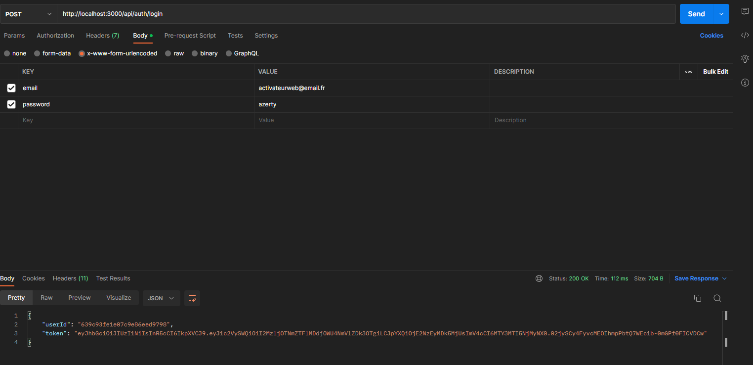 API Node.js, Express et MongoDB - Activateur Web